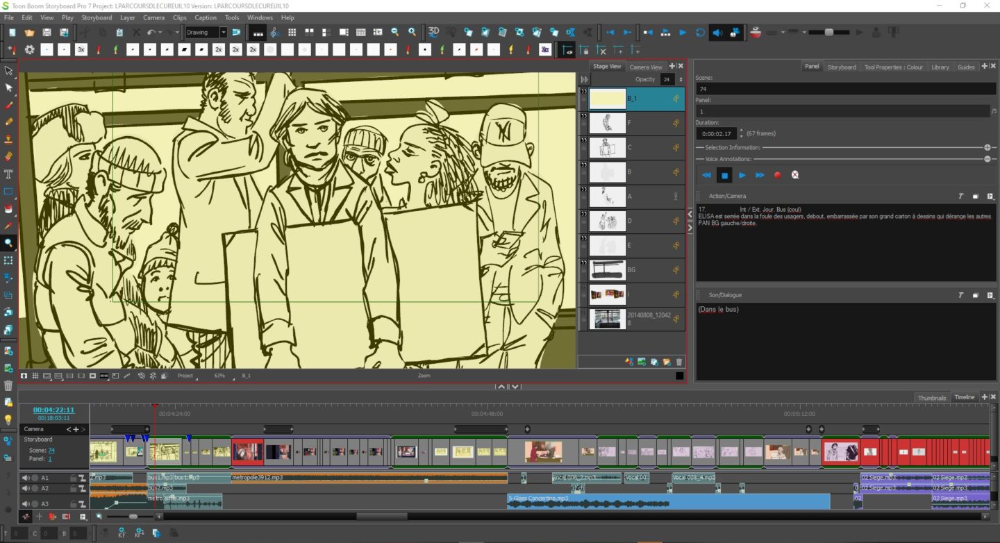 Storyboard Pro de TOON BOOM — Rhinocéros Formation